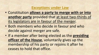 Anti defection law | PPTX