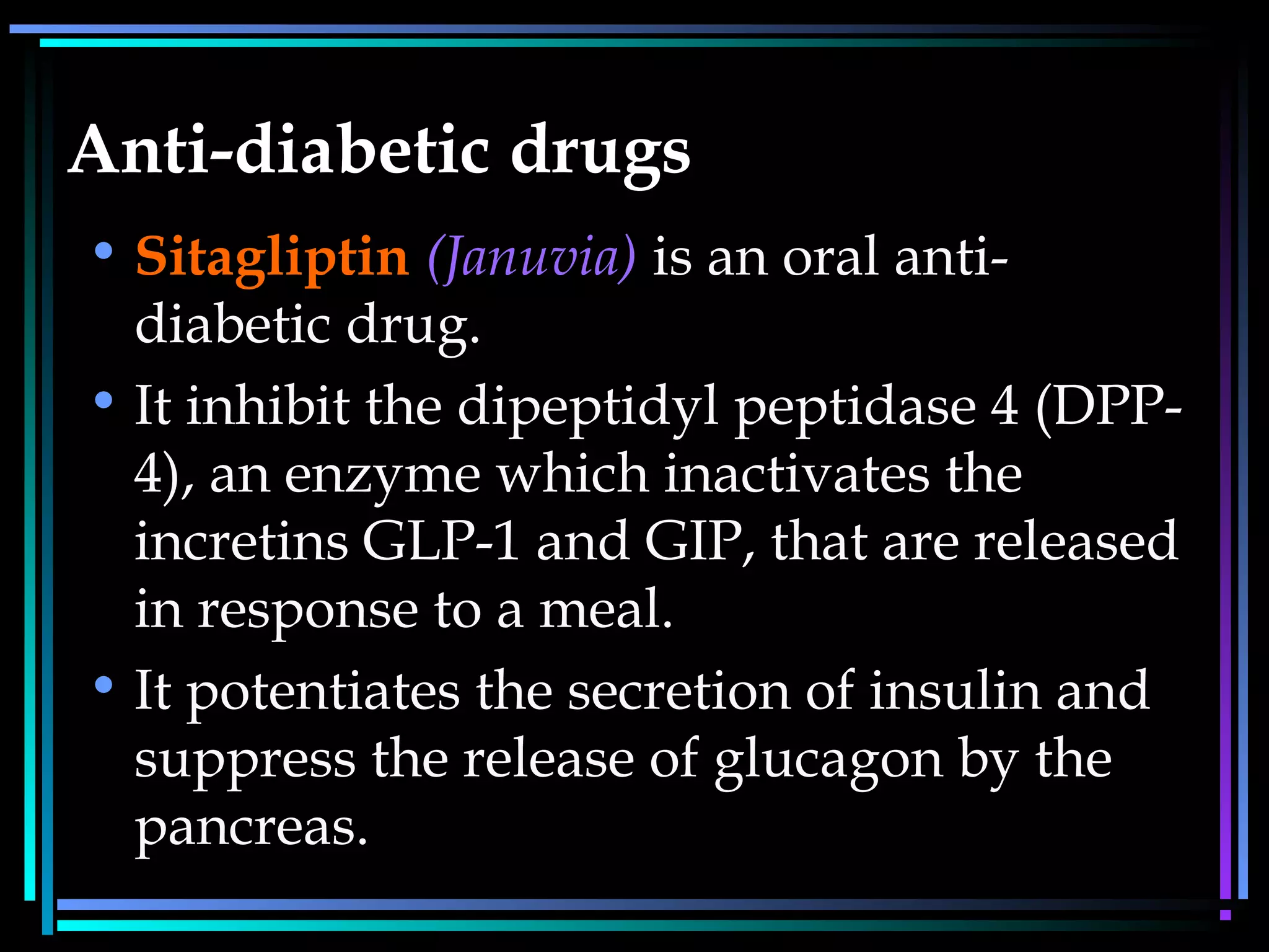 Anti diabetic drugs | PPT