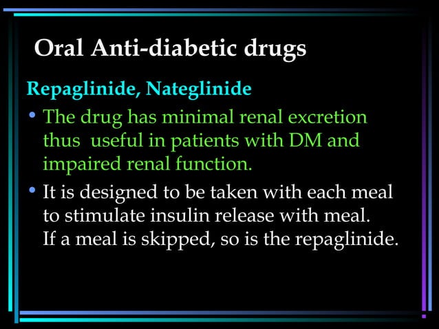Anti diabetic drugs | PPT | Endocrine and Metabolic Diseases | Diseases ...