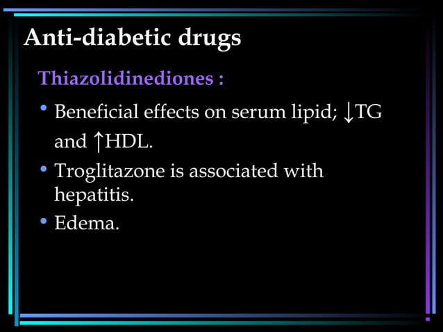 Anti diabetic drugs | PPT | Endocrine and Metabolic Diseases | Diseases ...