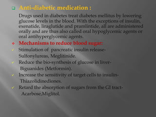 Anti diabetic drugs | PPTX