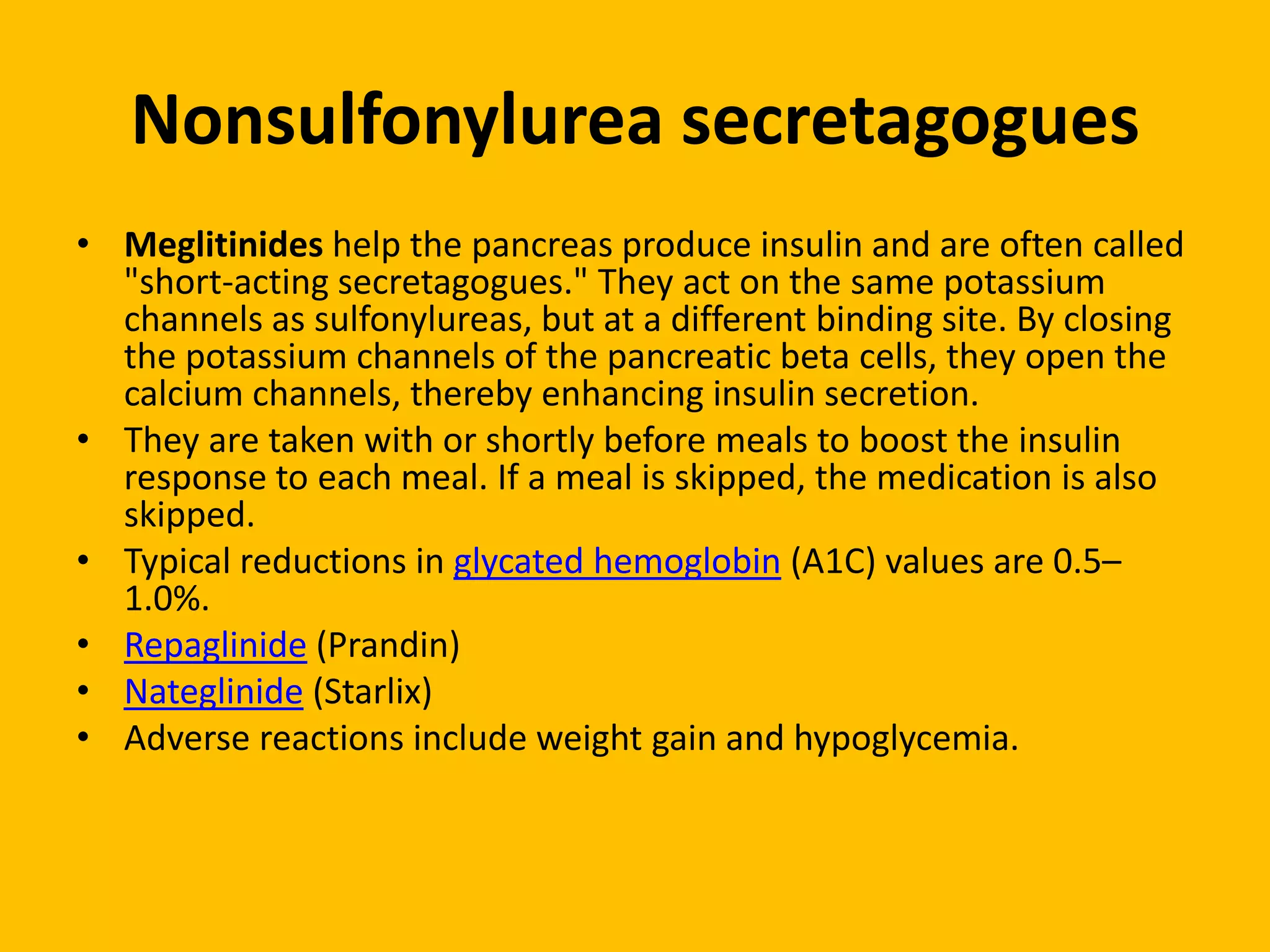 Anti diabetic medication | PPTX