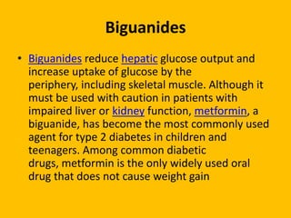 Anti diabetic medication | PPTX