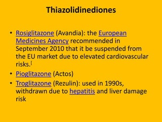 Anti diabetic medication | PPTX