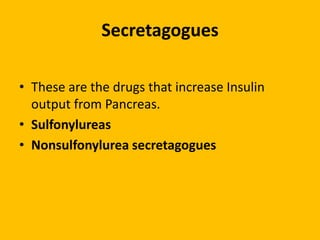 Anti diabetic medication | PPTX