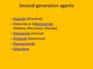 Anti diabetic medication | PPTX