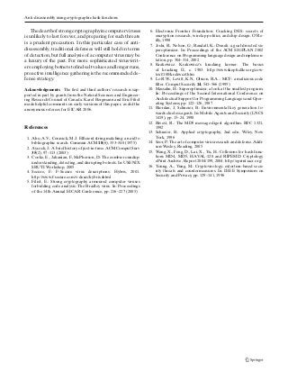 Anti disassembly using cryptographic hash functions | PDF