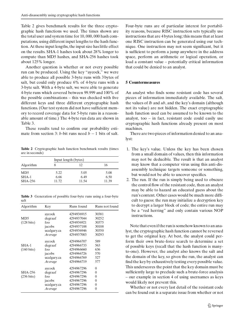 Anti disassembly using cryptographic hash functions | PDF | Antivirus Software | Computer ...