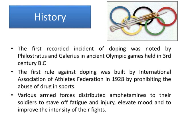 Anti doping in sports | PPTX