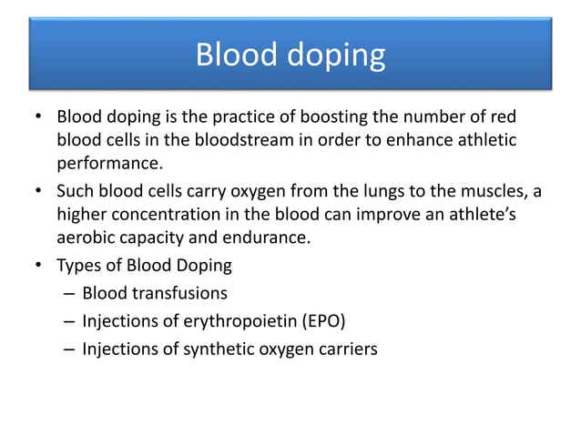Anti doping in sports | PPTX
