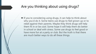 Anti drug-campaign by Youfel Alexa Cajipe | PPTX
