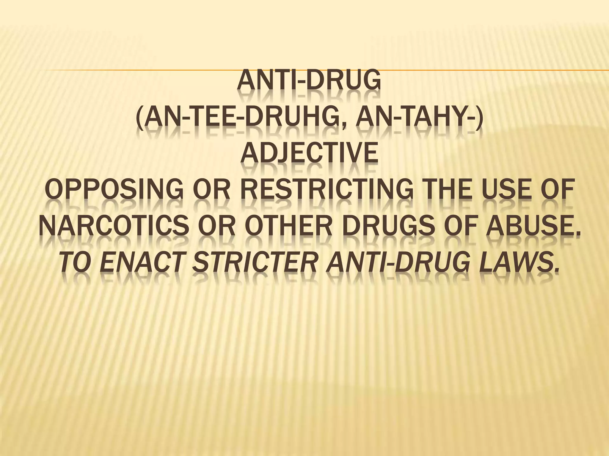 Anti drug campaign | PPTX