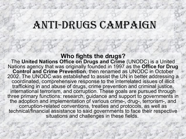 Anti Drugs Campaign | PPT | Illegal Drugs, Tobacco, eCigarettes, Vaping ...