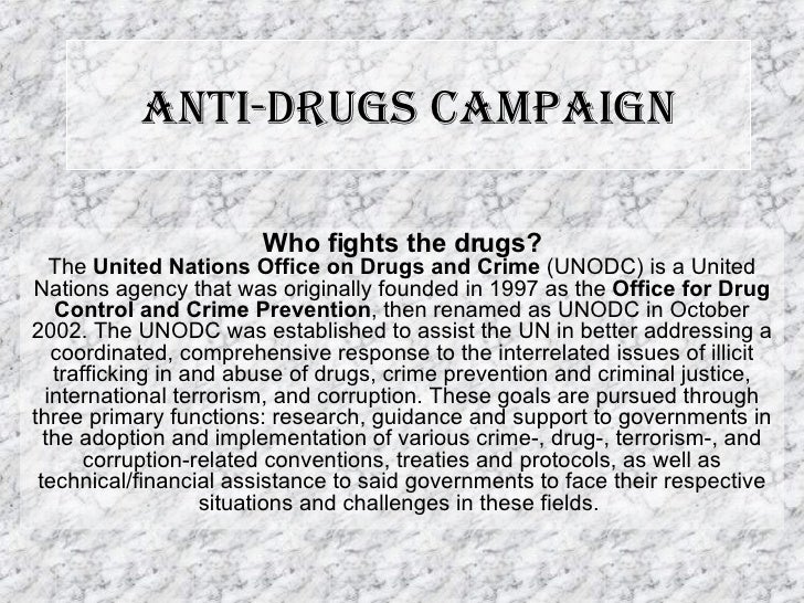 Anti Drugs Campaign