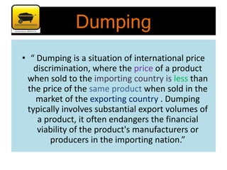 Anti dumping | PPTX
