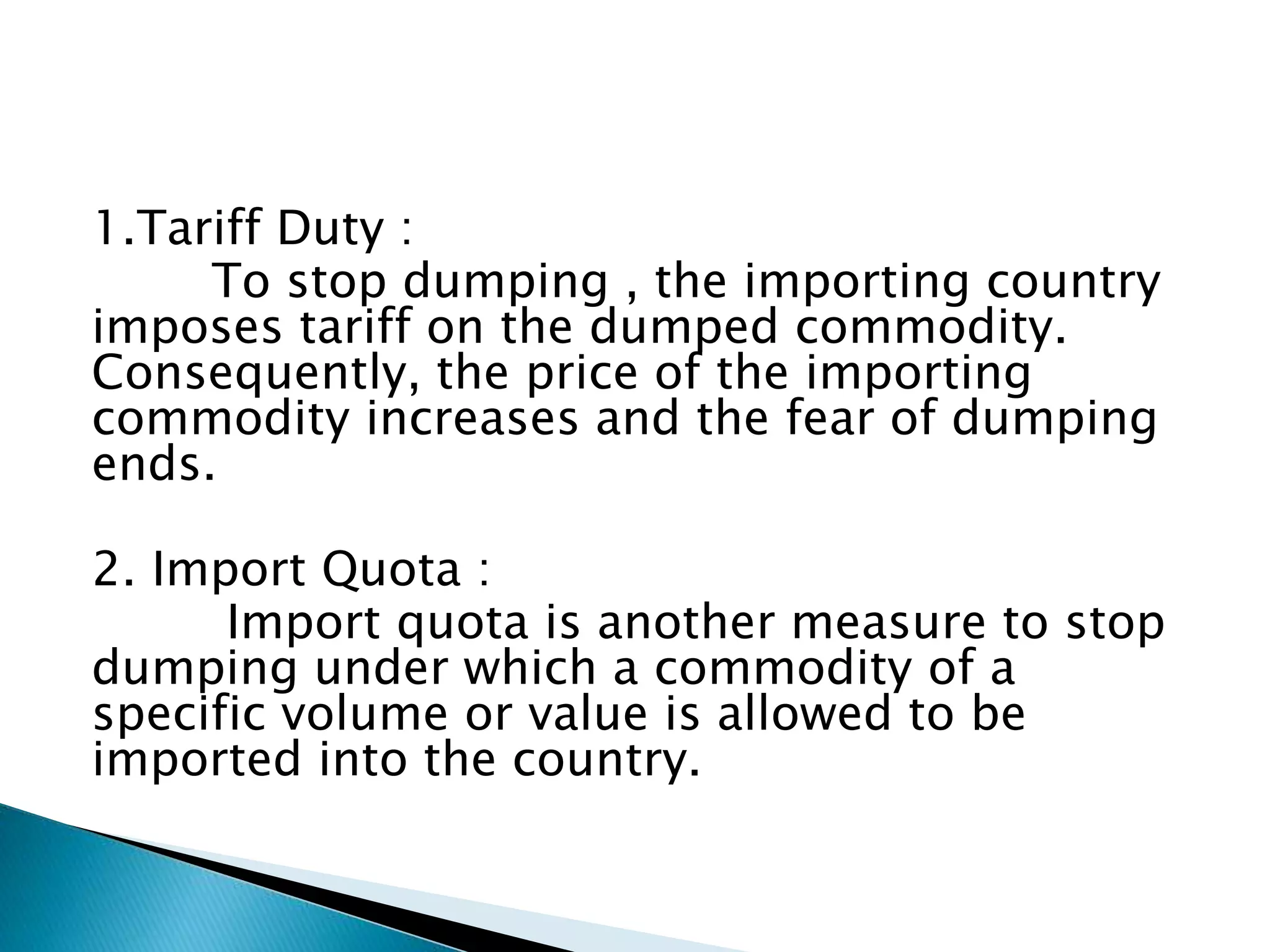 Anti dumping measures | PPTX