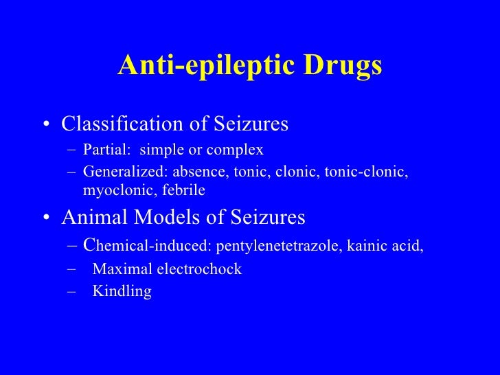 Anti epileptic drugs