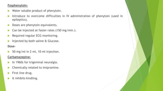 Anti epileptic drugs | PPTX