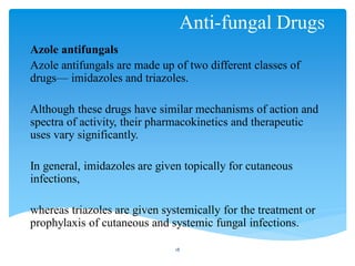 Anti fungal drugs (Antibiotics) | PDF