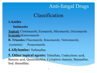 Anti fungal drugs (Antibiotics) | PDF