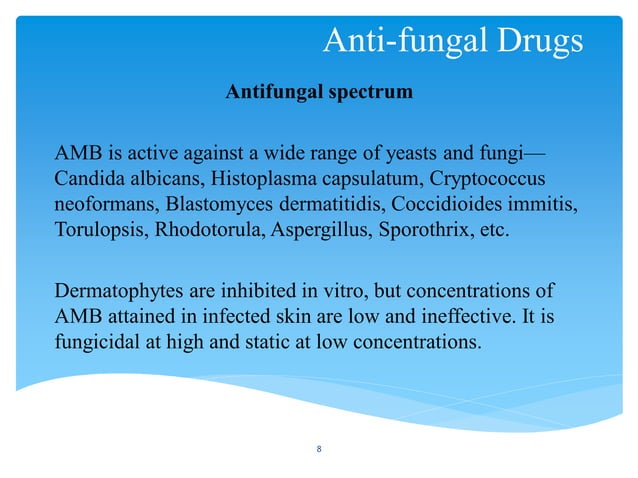 Anti fungal drugs (Antibiotics) | PDF | Skin and Dermatology | Diseases ...