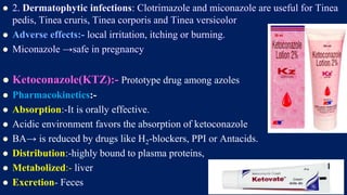 Anti-fungal drugs | PPTX | Skin and Dermatology | Diseases and Conditions
