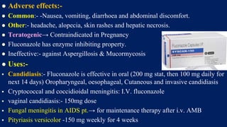 Anti-fungal drugs | PPTX | Skin and Dermatology | Diseases and Conditions