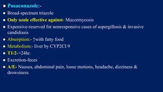 Anti-fungal drugs | PPTX | Skin and Dermatology | Diseases and Conditions