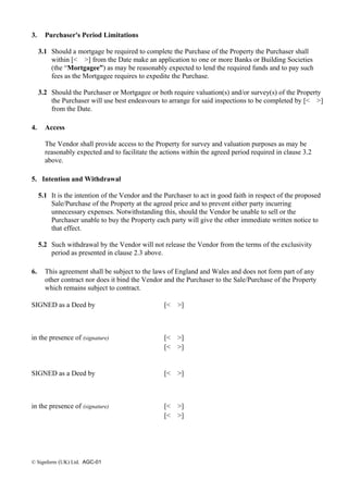 Anti gazumping contract | DOC