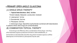 Anti glaucoma drugs | PPTX