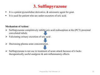 Anti-Gout Drugs | PPTX