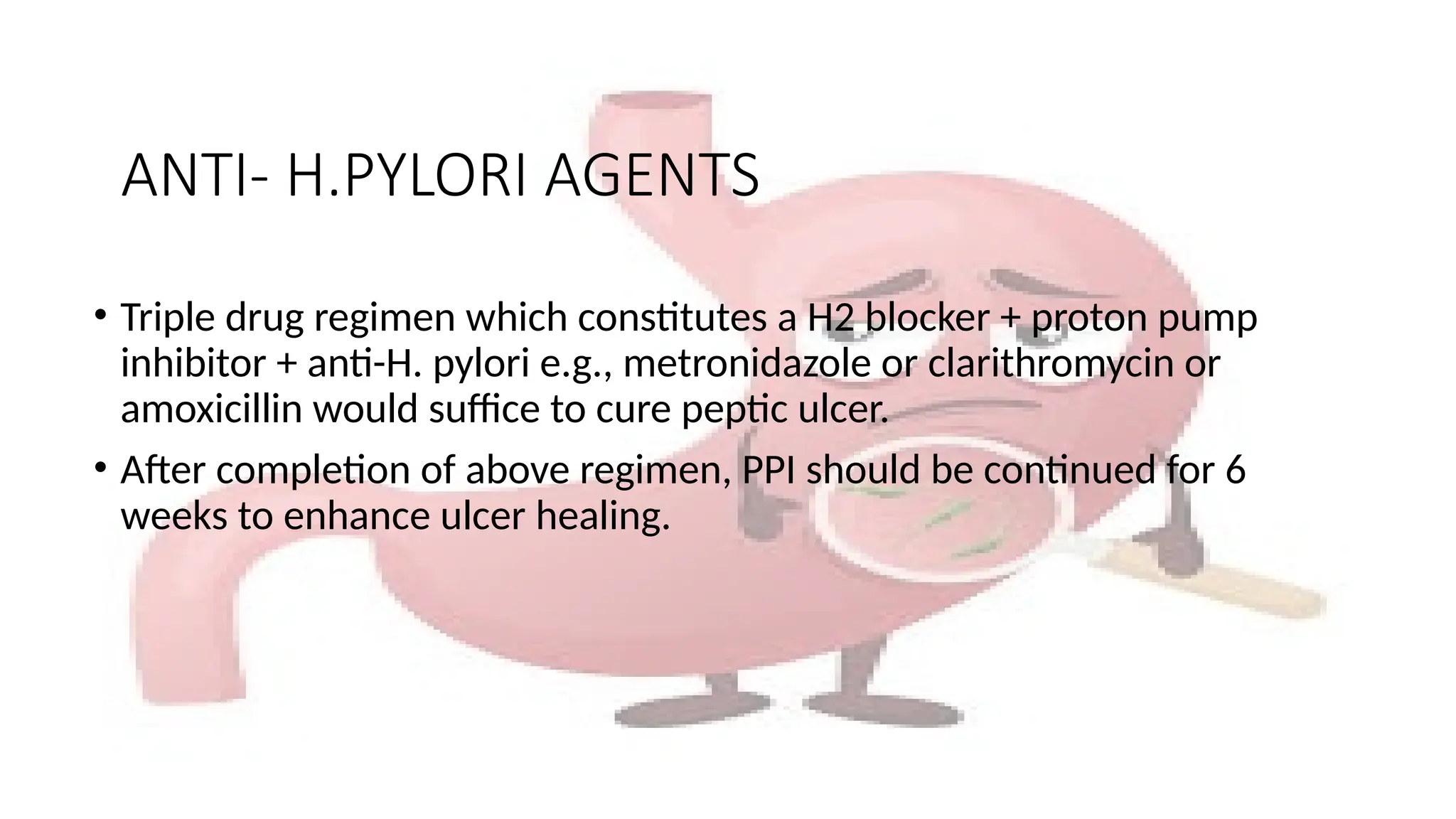 ANTI HELICOBACTER PYLORI DRUGS AND TREATMENT OF H.PYLORI .pptx