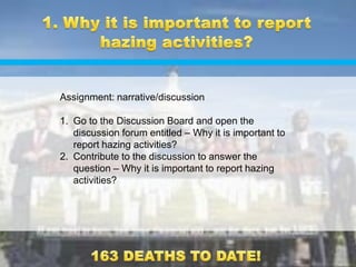 Anti hazing 4.2-lesson 1 | PPT