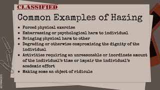 Presentation on Anti-Hazing Law in the Philippines | PPTX