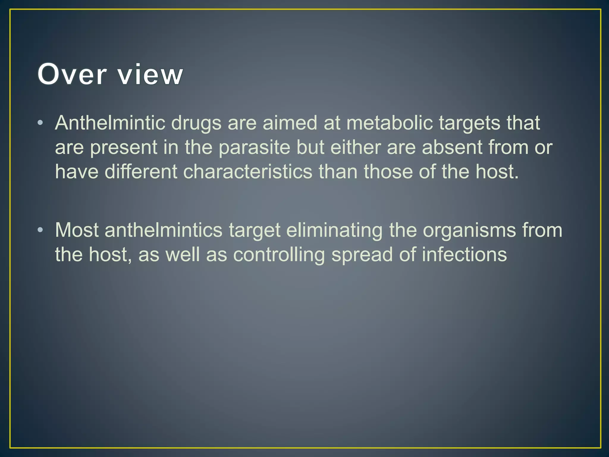 Anti helminthic drugs | PPTX