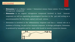 ANTI-HISTAMINES AND ITS DRUGS WITH SAR AND | PPTX