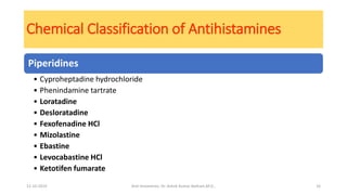 Antihistamines. Dr.Ashok Kumar Batham | PPTX