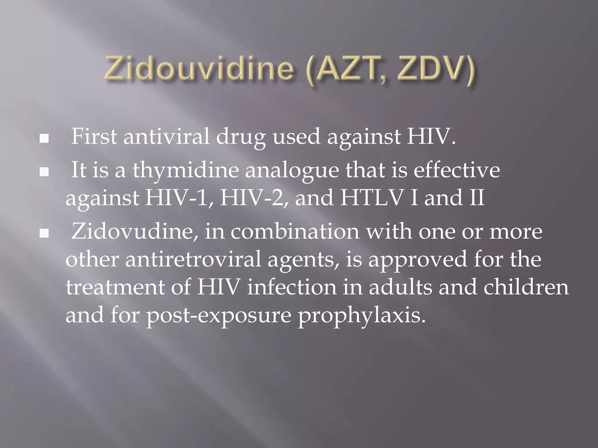 Anti-HIV Agents- Advance Medicinal Chemistry-1.pptx