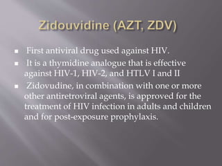 Anti-HIV Agents- Advance Medicinal Chemistry-1.pptx