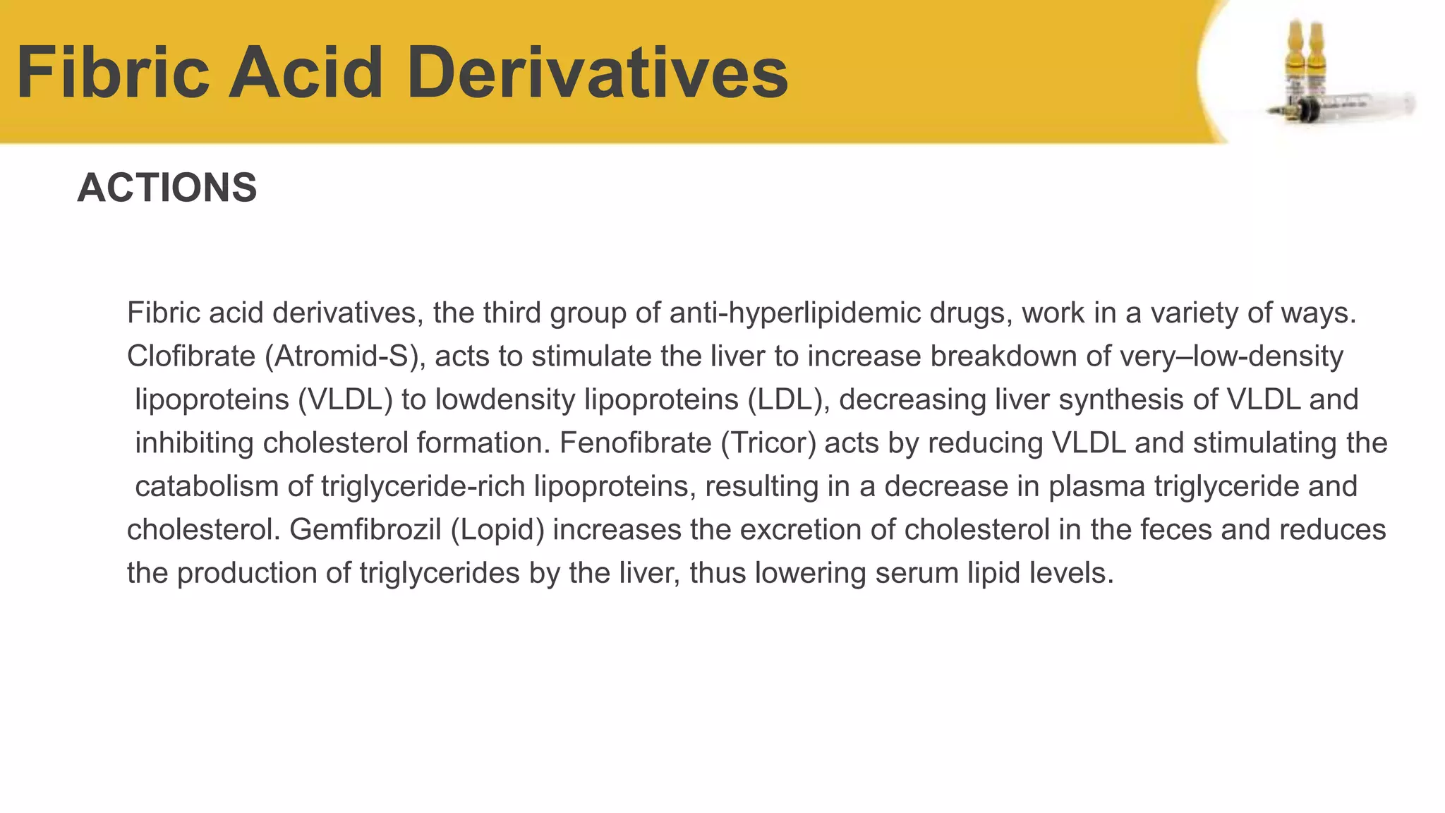 Anti hyperlipidemic-drugs-presentation | PPTX