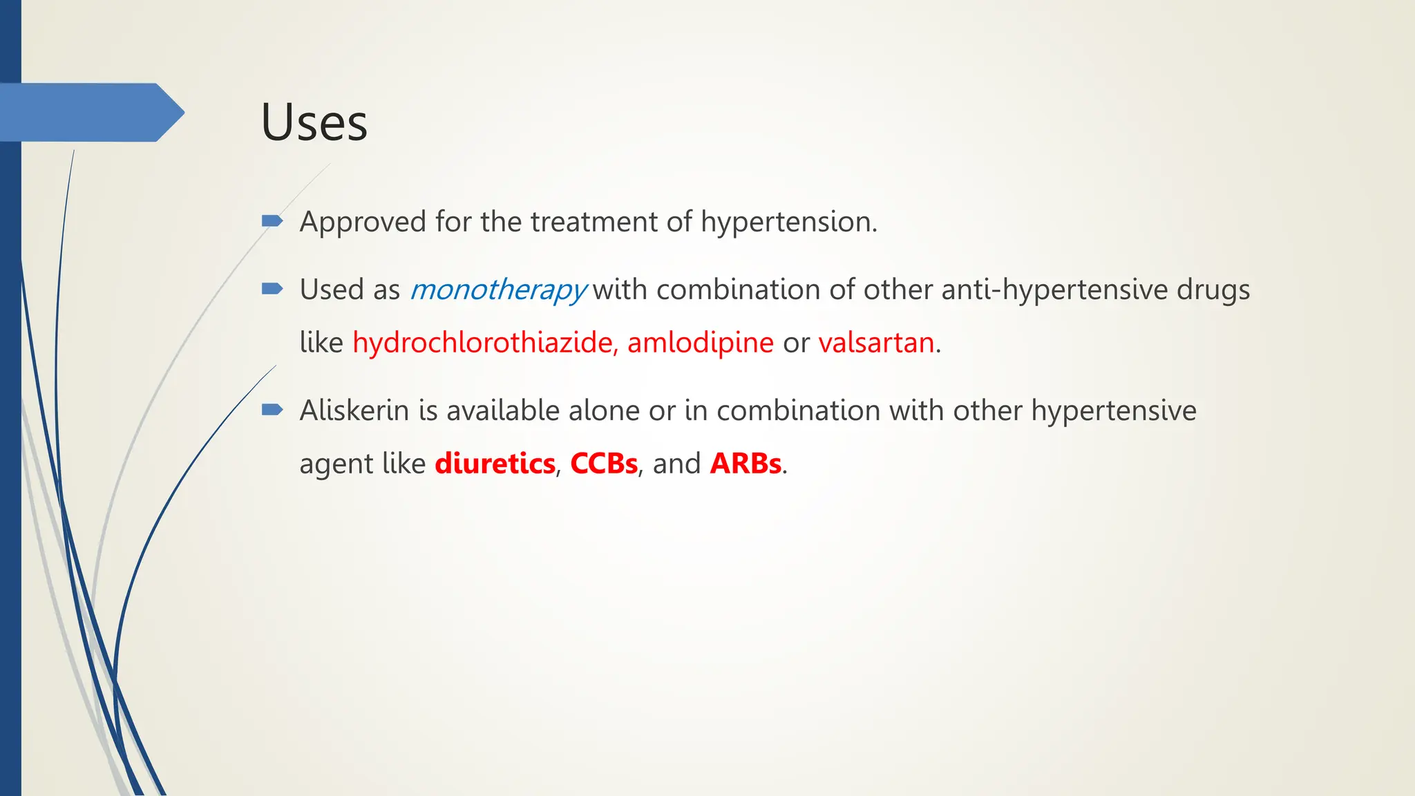 Anti-Hypertensive Drugs Medicinal Chemistry | PPTX