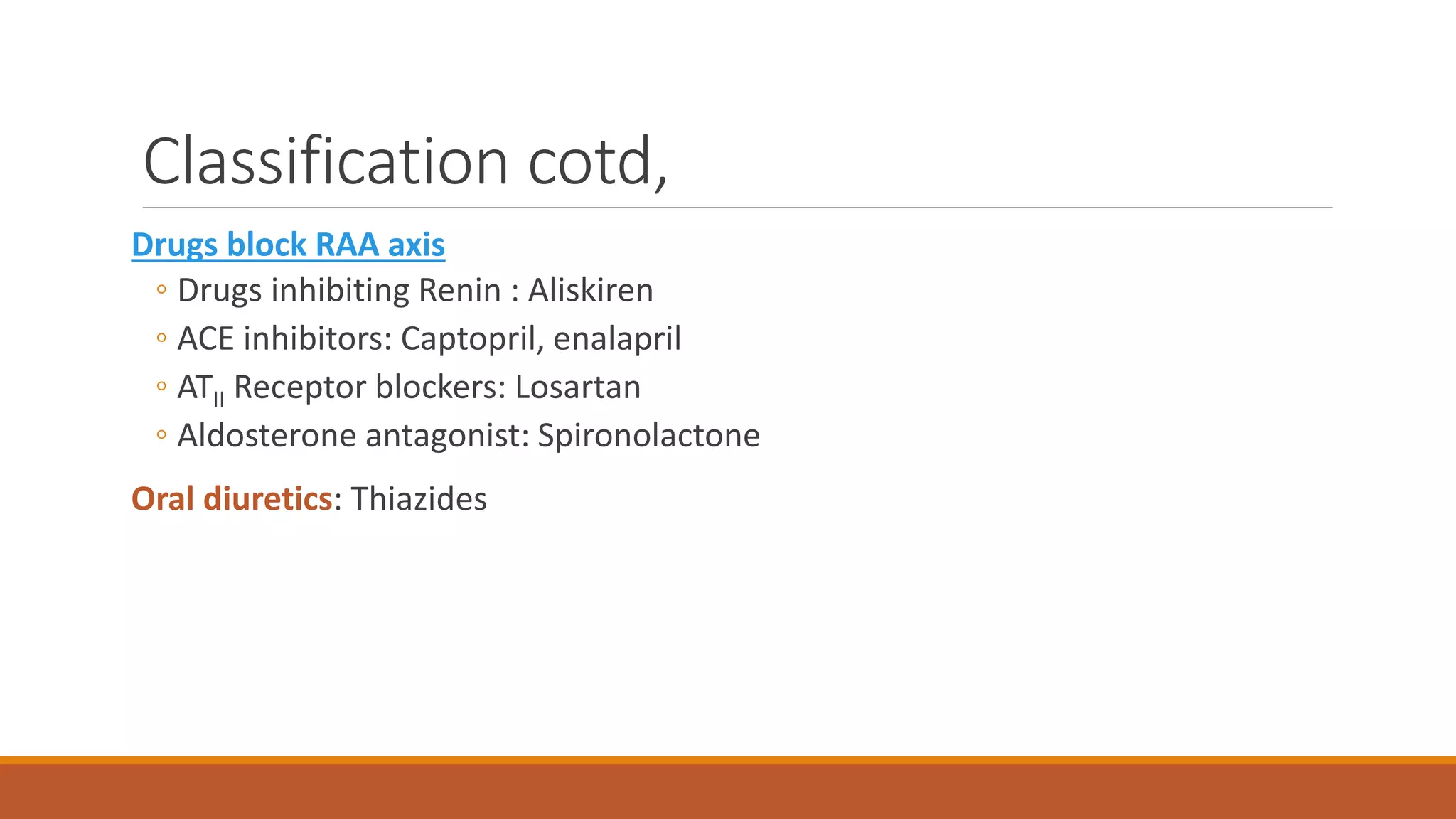 Anti hyprtensive drugs pharmacology | PPTX