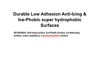 Anti-icing superhydrophobic coating.pptx