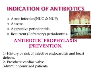 Anti infective agents in perio | PPT