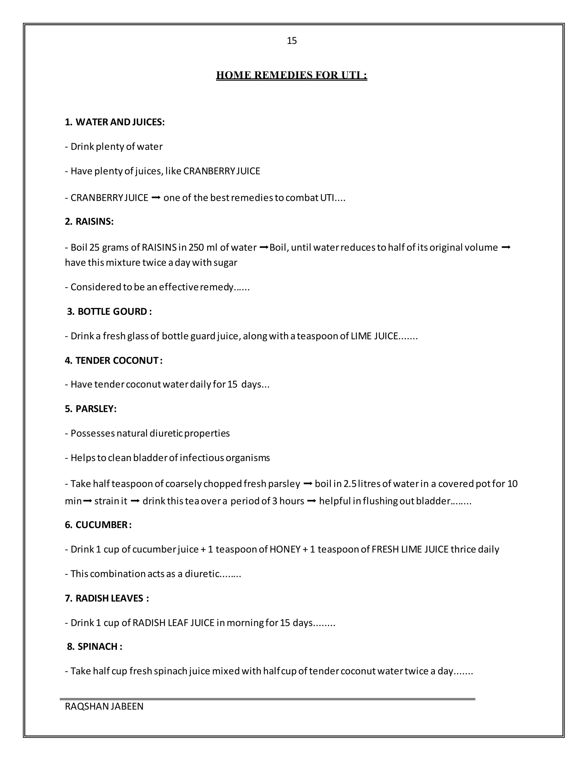 URINARY TRACK INFECTION - DOC | PDF