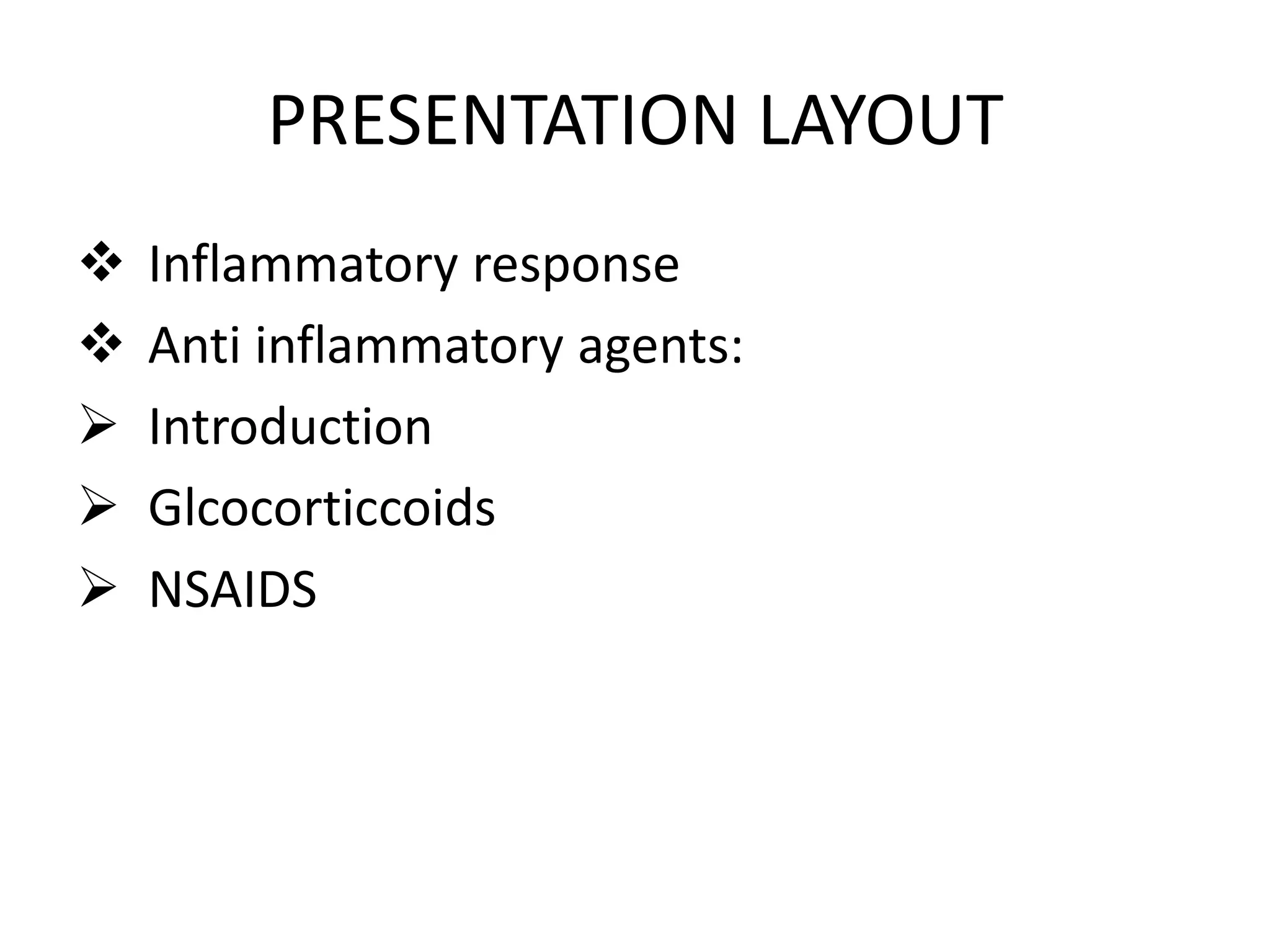 Anti inflammatory agents | PPTX