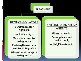 Anti inflammatory agents used in asthma and cough suppressants | PPTX