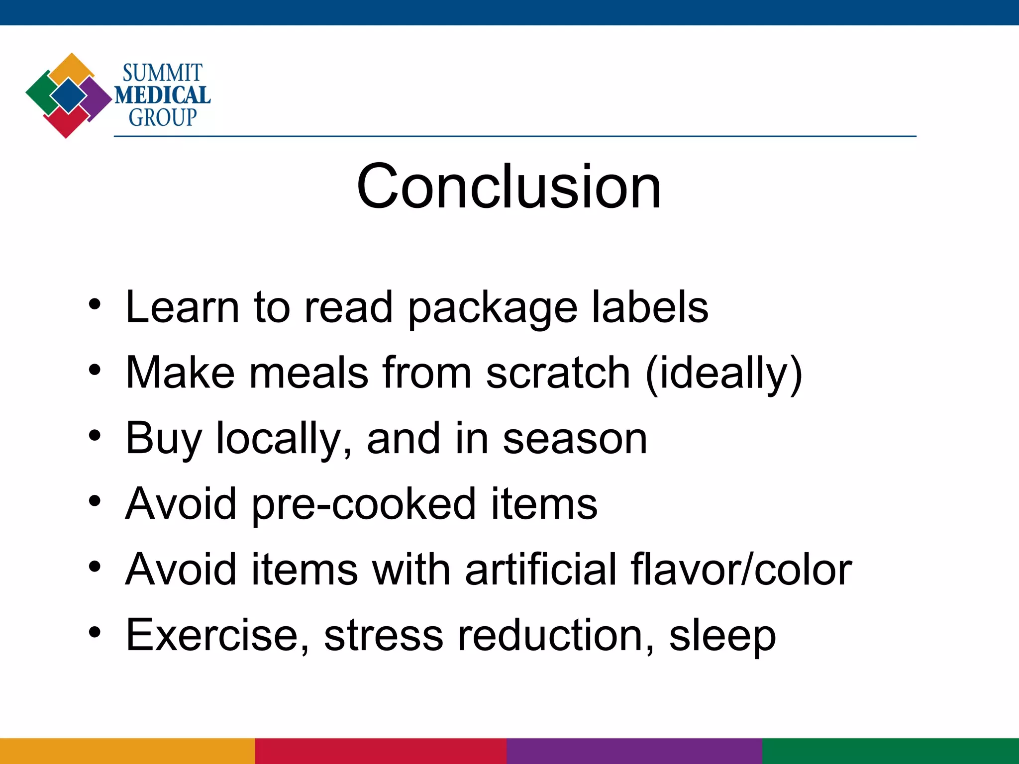 Nutrition To Prevent And Fight Chronic Disease | PPT