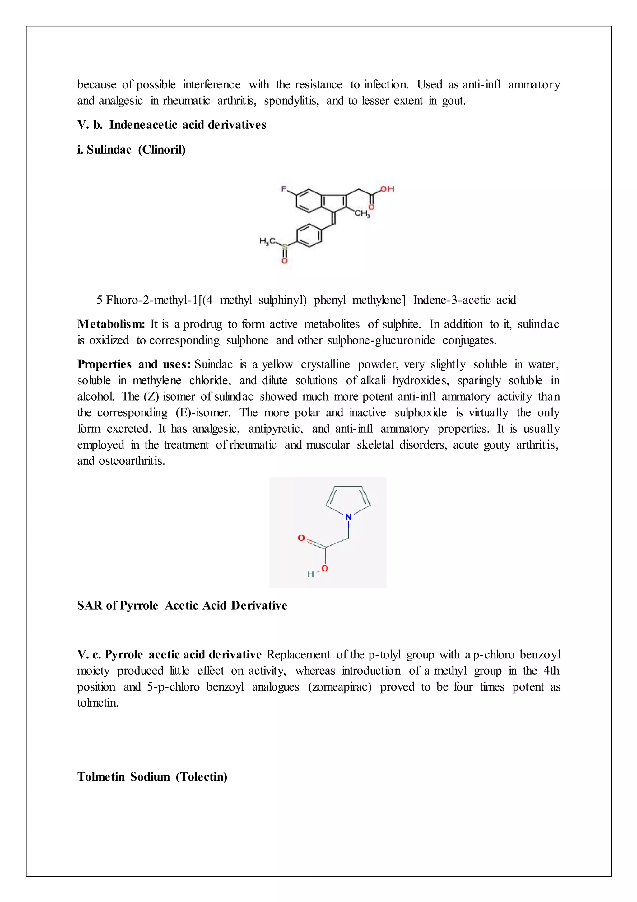 Anti inflammatory drugs | DOCX