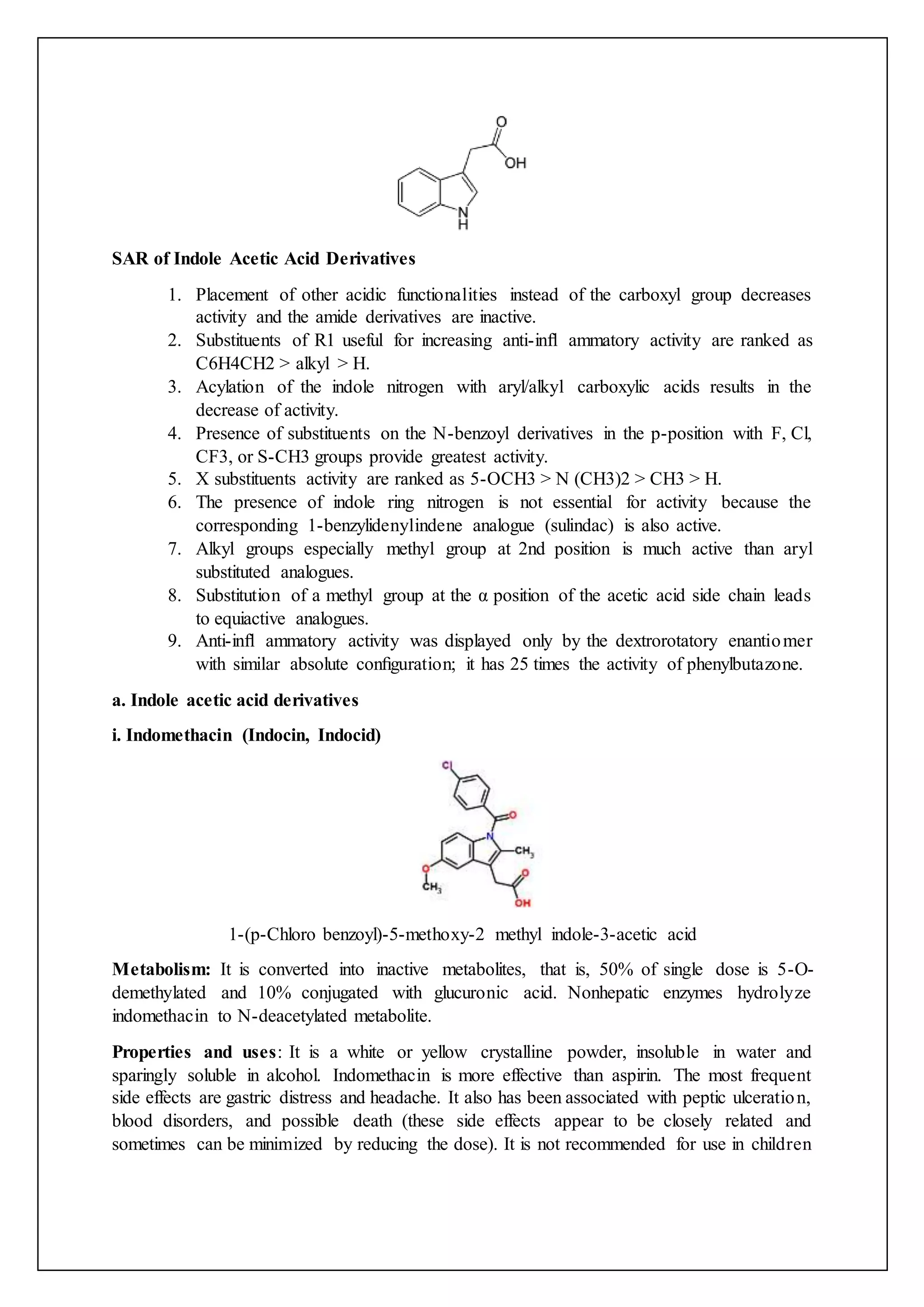 Anti inflammatory drugs | DOCX